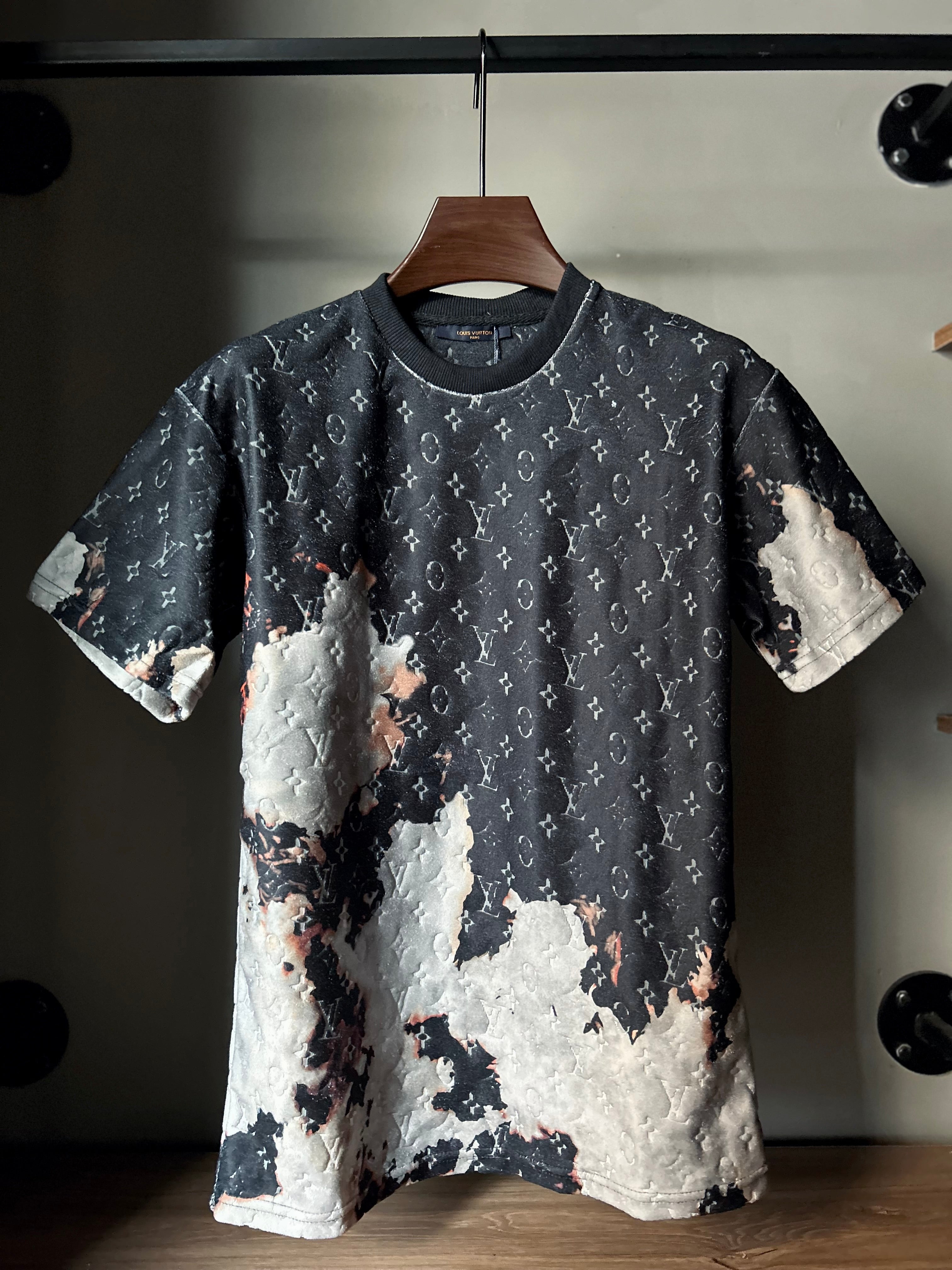 LOUIS VUTTION EMBROIDERED T-Shirt – bianco-store